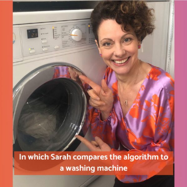 In which Sarah compares the algorithm to a washing machine - Sarah Clay ...