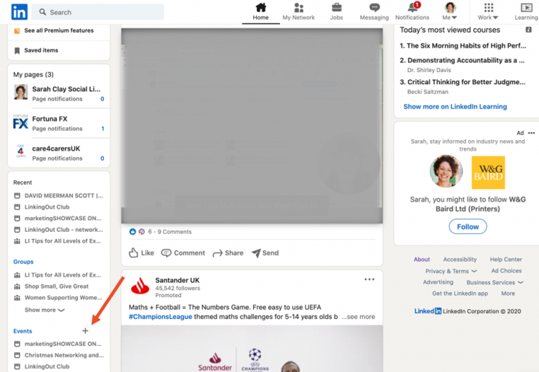 How to create an event on LinkedIn - Sarah Clay Social