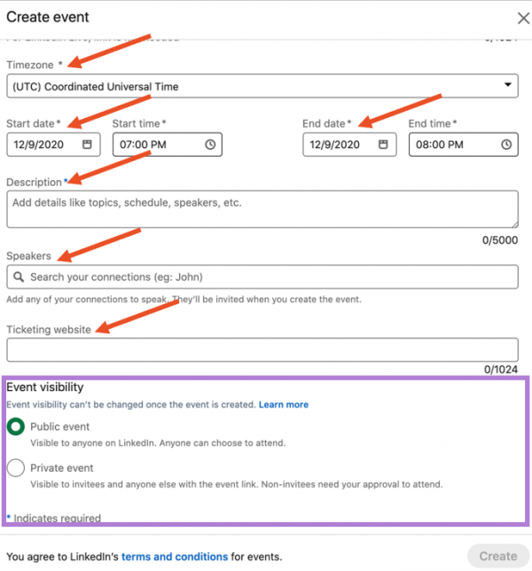 How to create an event on LinkedIn - Sarah Clay Social